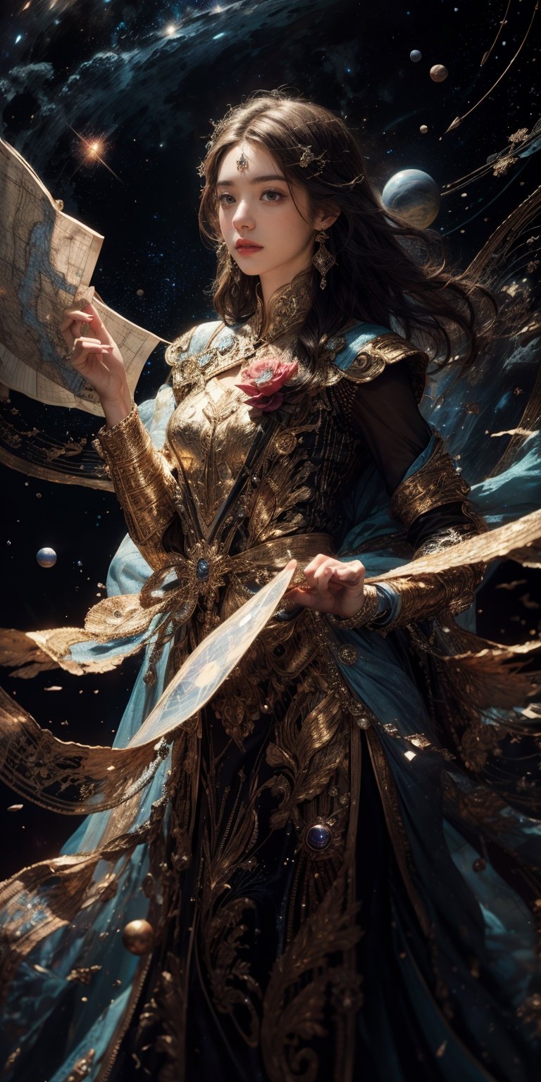 Cosmic Cartographer A woman wi | image created by Caption Master ...