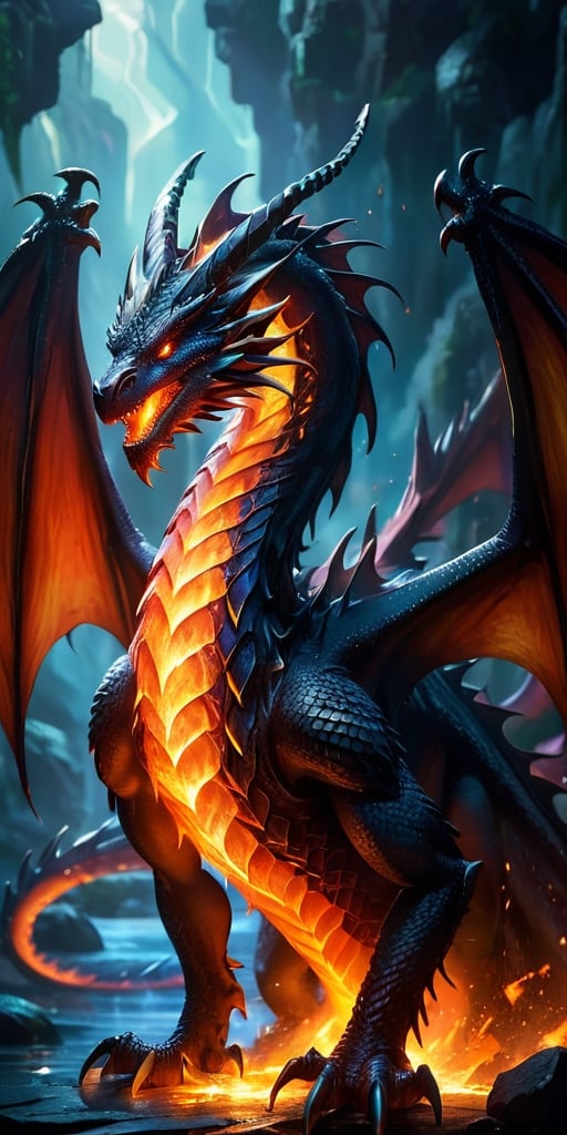 The Infernal Drake A dragon wi | image created by Caption Master ...