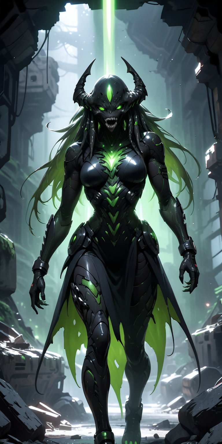 A nightmarish alien-beast hybr | image created by Caption Master ...
