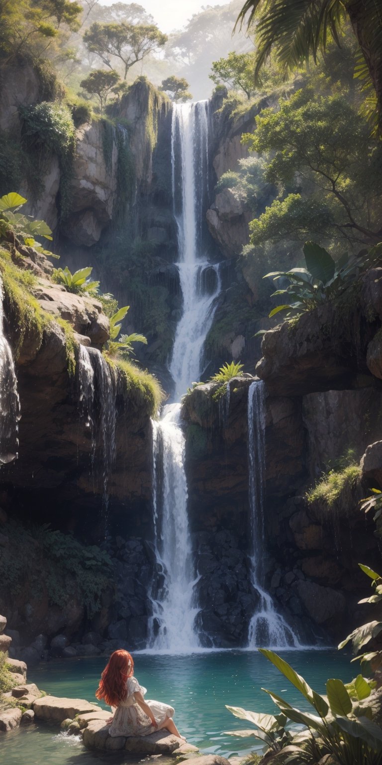 The Waterfall Oasis In a hidde | image created by Caption Master ...