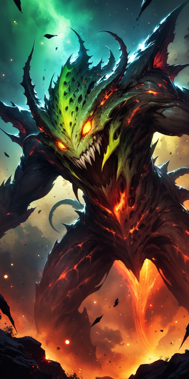 Alien Monster with Glowing Eye | image created by Caption Master ...