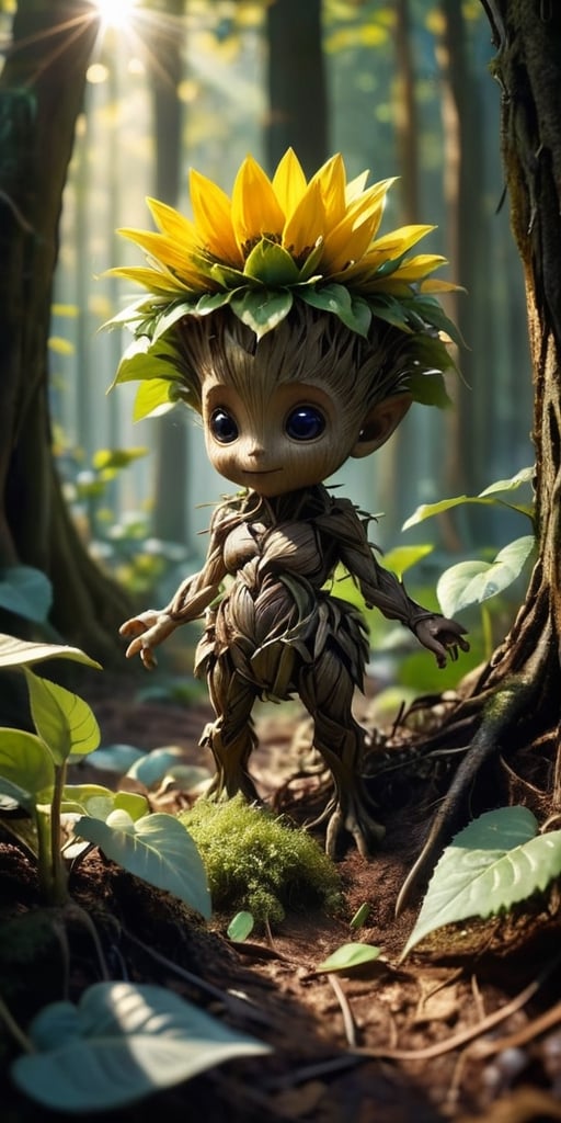A baby treant sapling, no bigg | image created by Caption Master ...