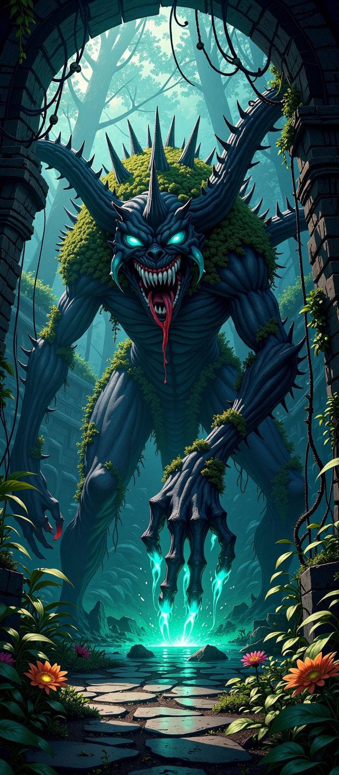 A monstrous, plant-like creatu | image created by Caption Master ...