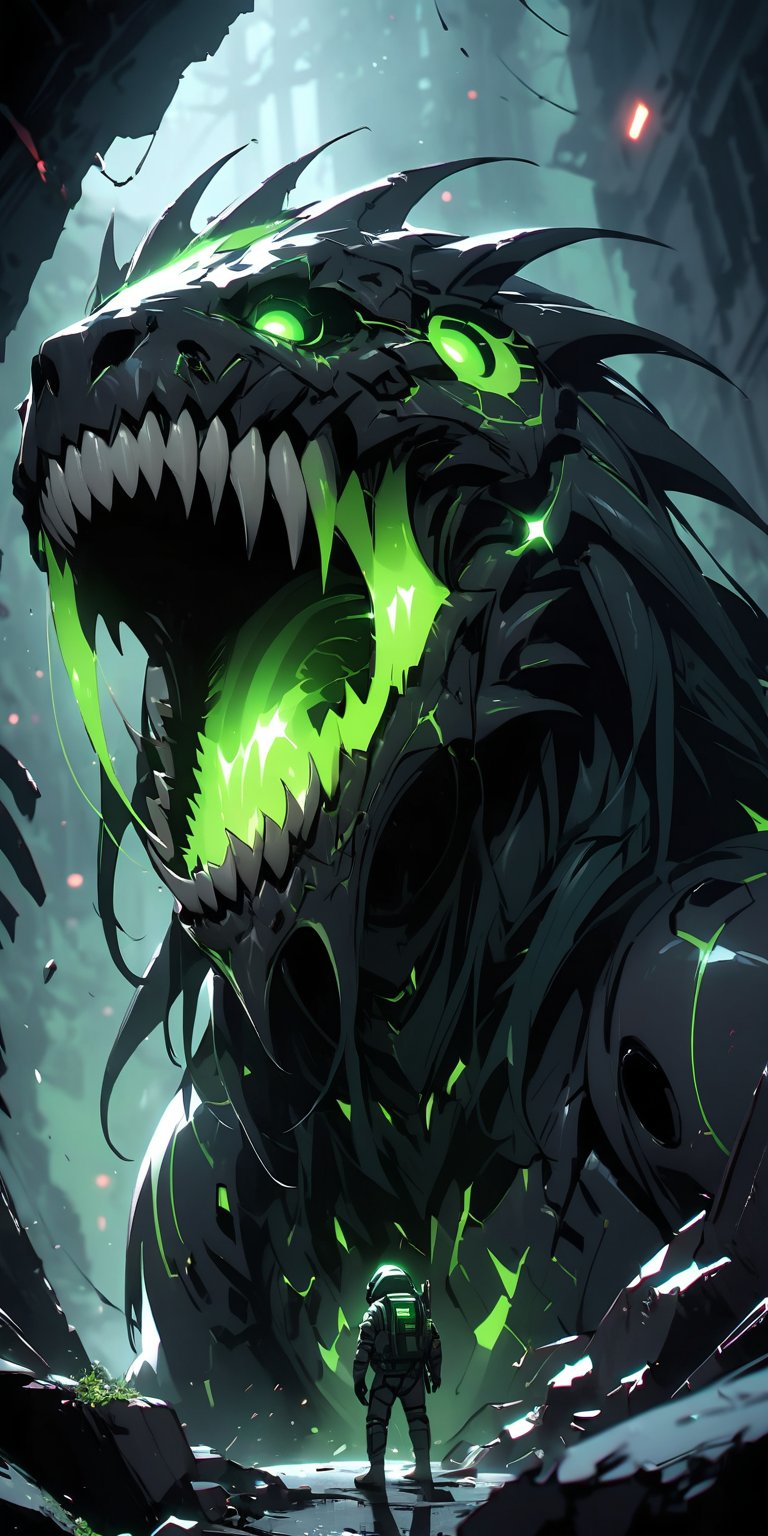 A nightmarish alien-beast hybr | image created by Caption Master ...