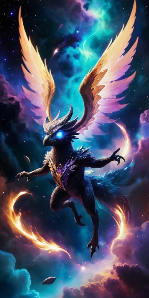A pack of winged, humanoid cre | image created by Caption Master ...