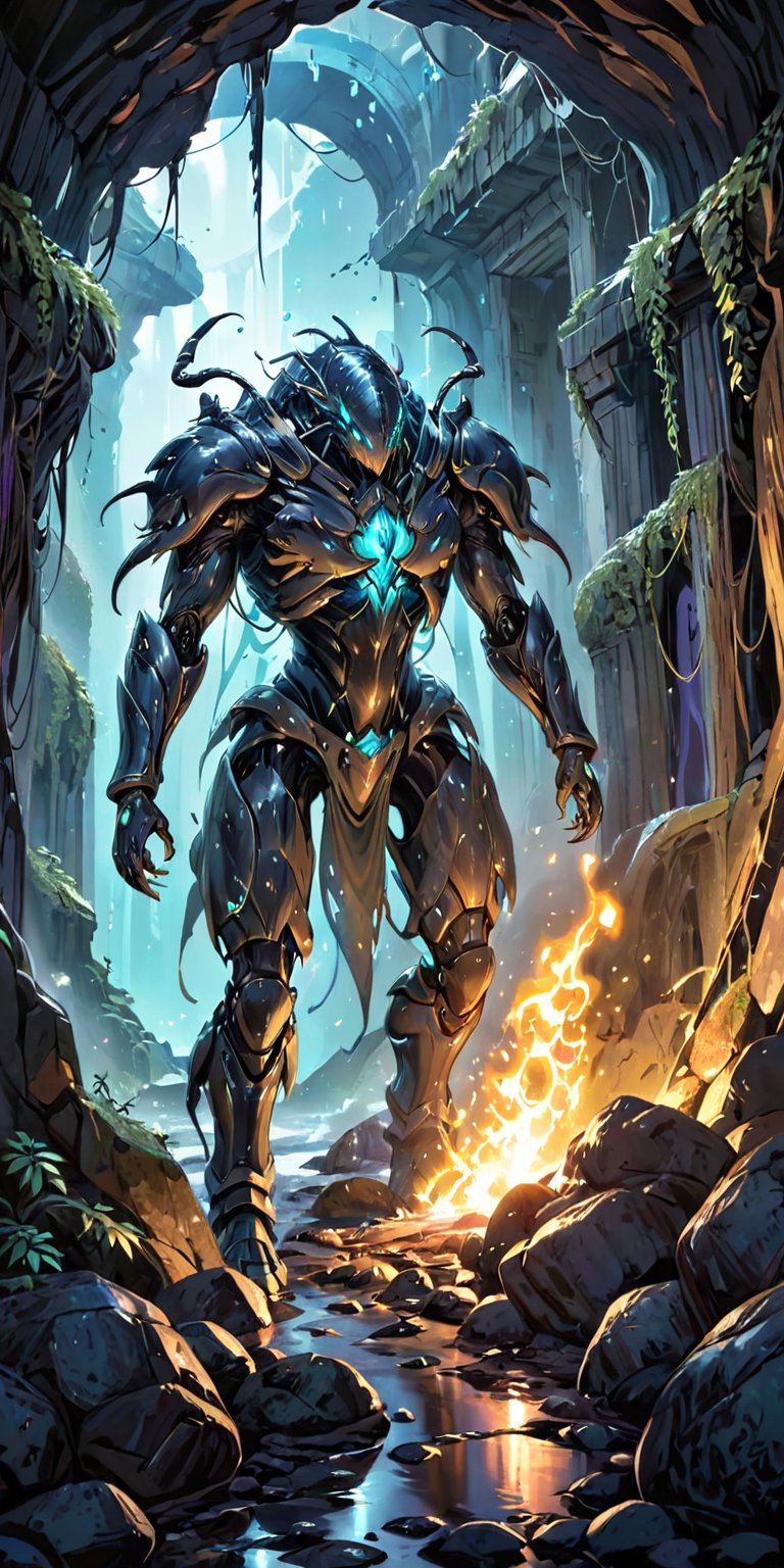 A monstrous alien entity with | image created by Caption Master ...