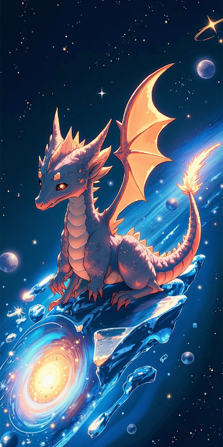 Comet Ride A baby dragon cling | image created by Caption Master ...