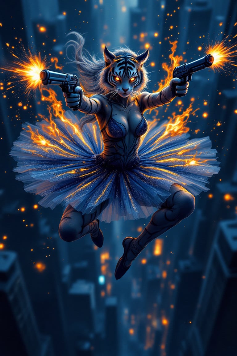 Action tigress | image created by waiwy | Tensor.Art