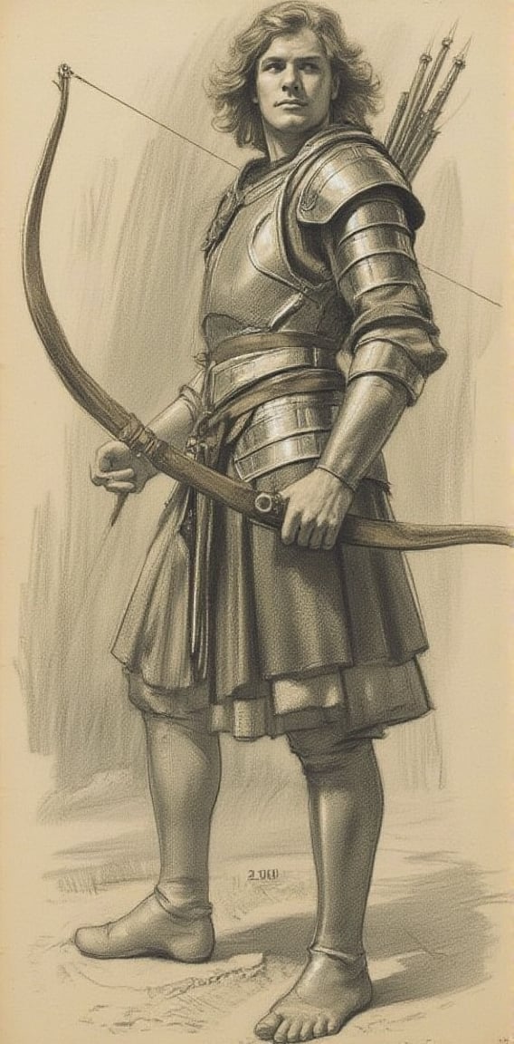 archer sketch style | image created by Official SketchZa | Tensor.Art