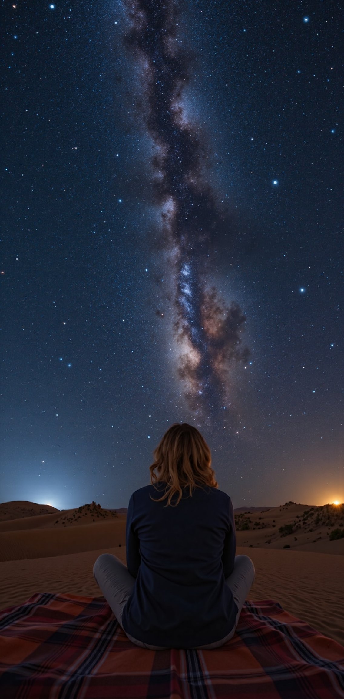 Person Watching Meteor Rain | image created by Official SketchZa ...