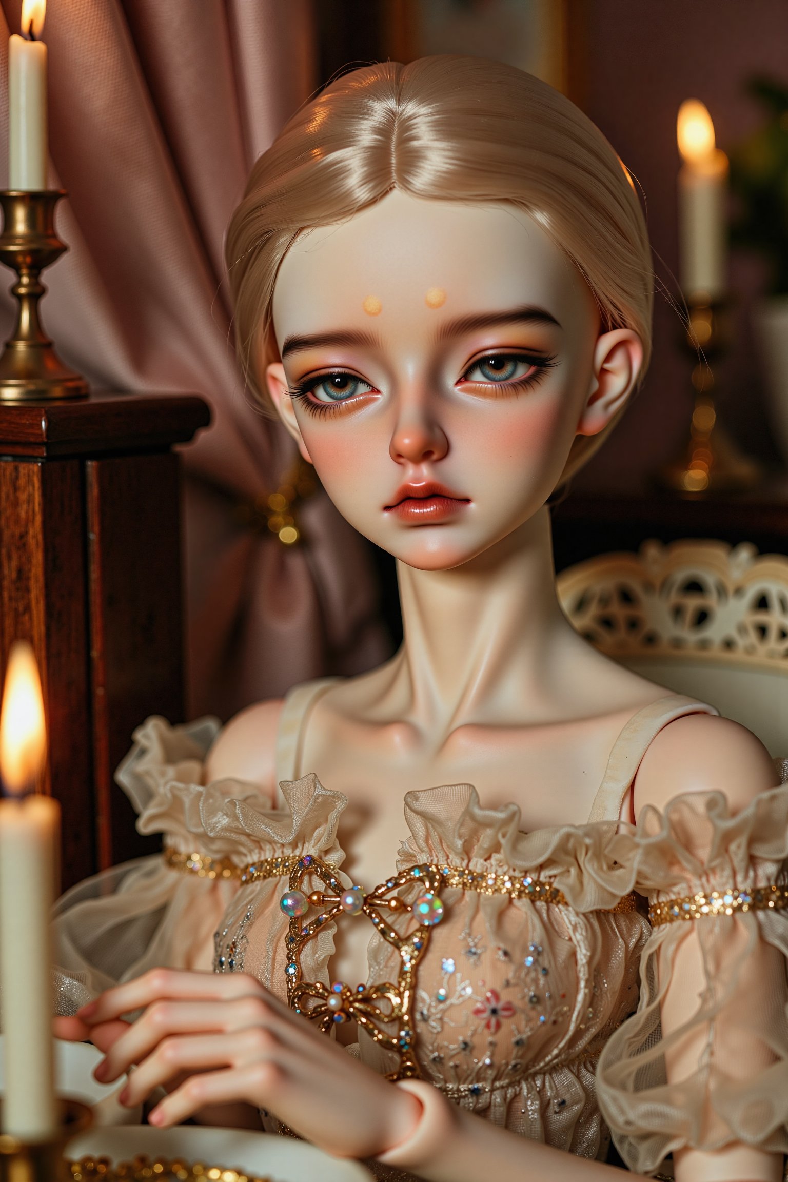 A delicate ball-jointed doll s | image created by Official SketchZa ...