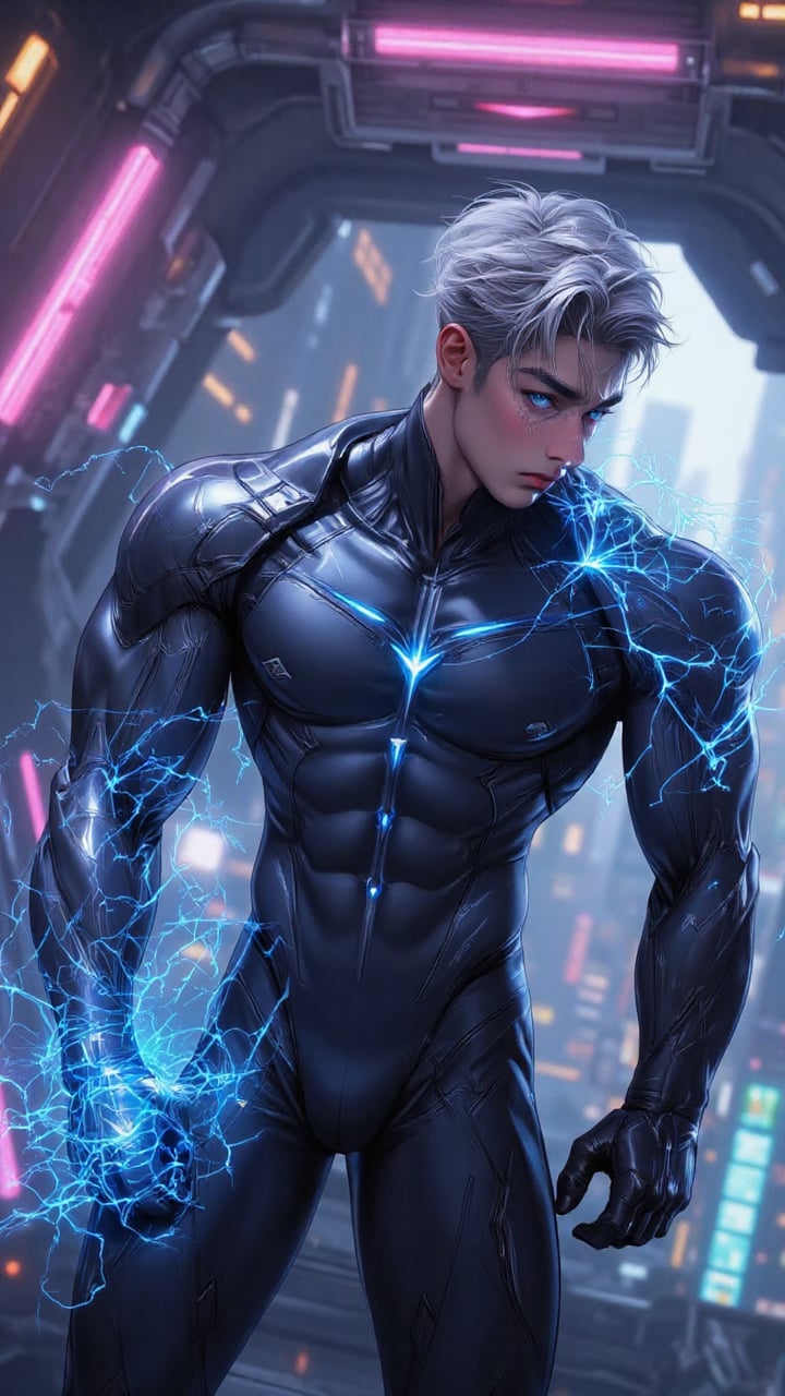 28. **Handsome Manhwa Protagon | image created by Official SketchZa ...