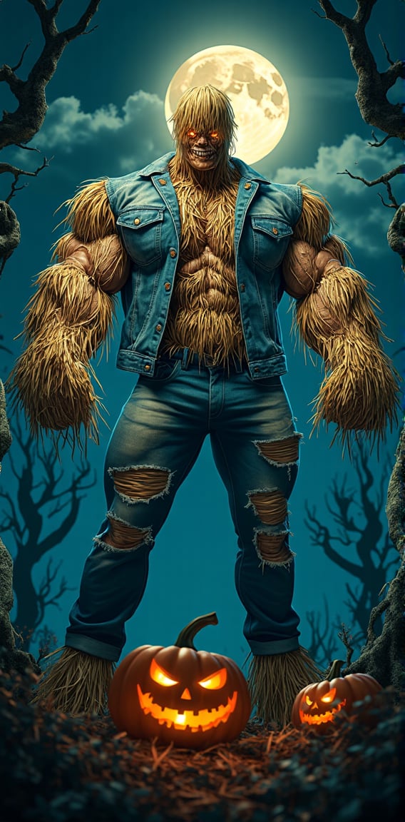 Muscular Scarecrow | image created by Official SketchZa | Tensor.Art