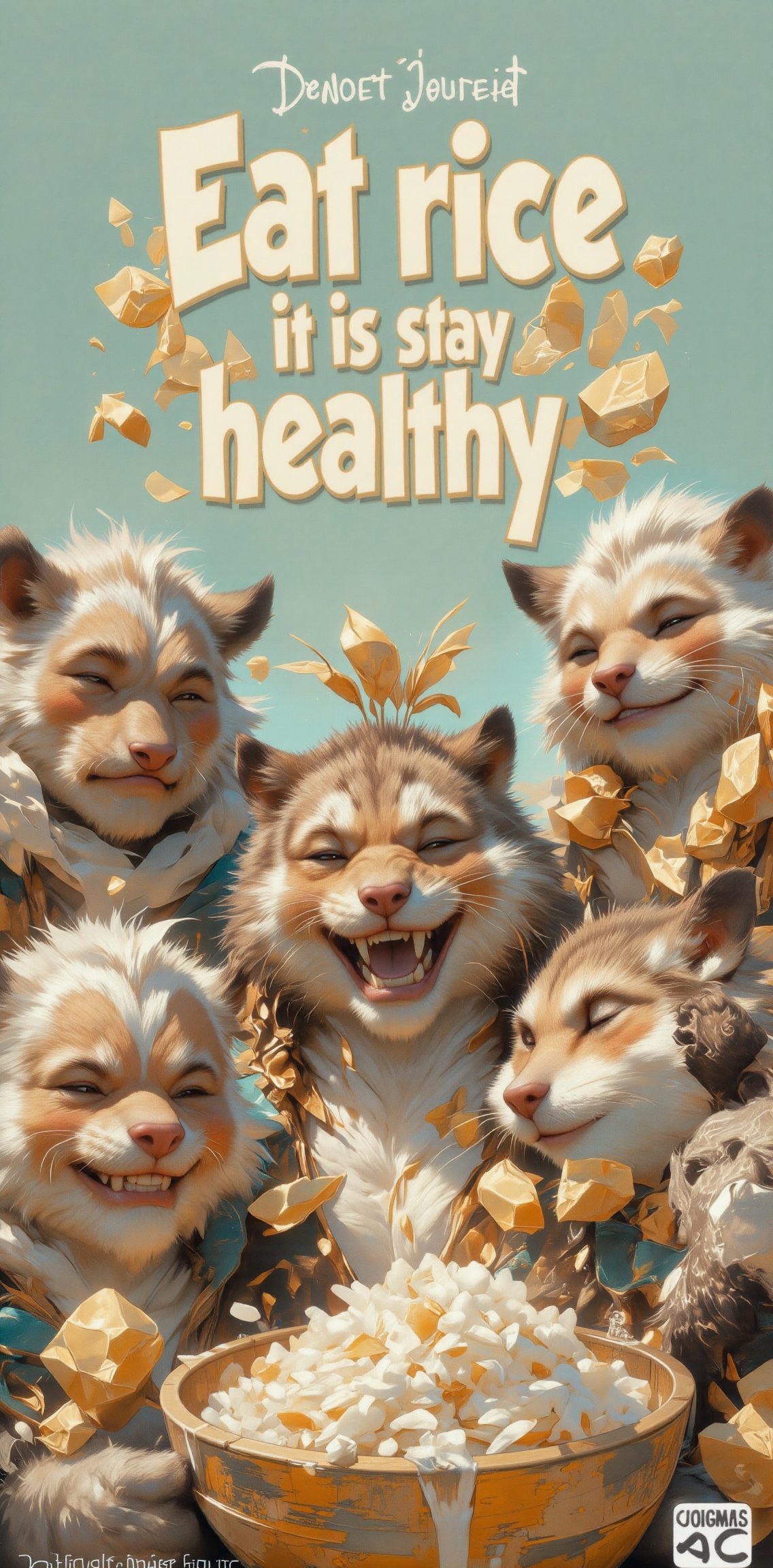 A cheerful group of anthropomo | image created by Official SketchZa ...