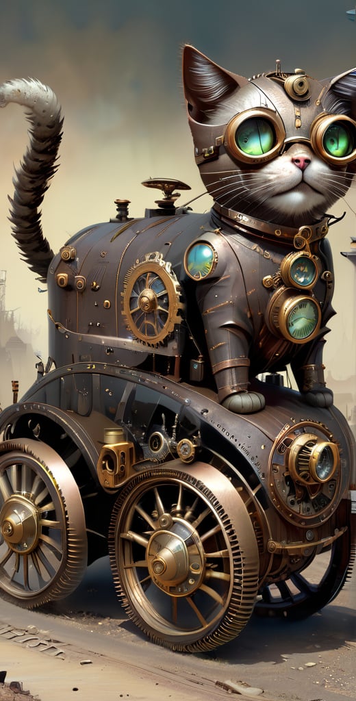 cat,steampunk style,(masterpie | image created by TokyoBeauty | Tensor.Art