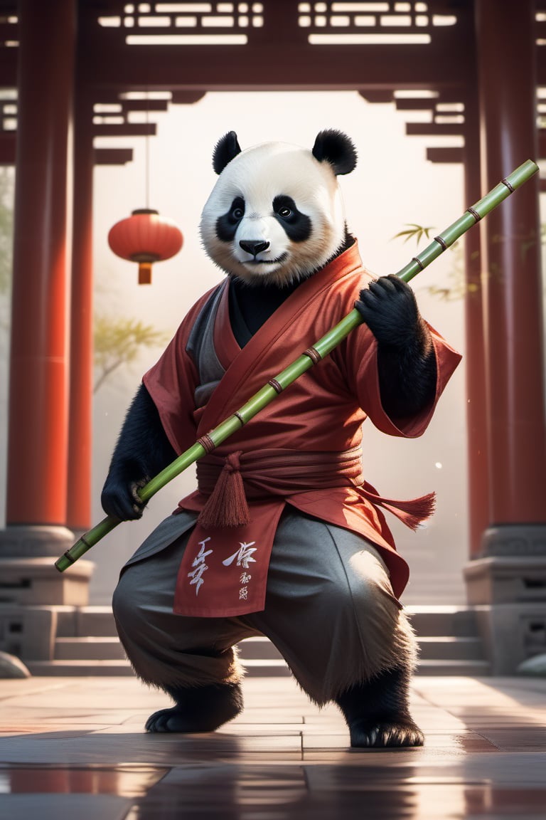 anthropomorphic ninja panda be | image created by Panchovilla | Tensor.Art