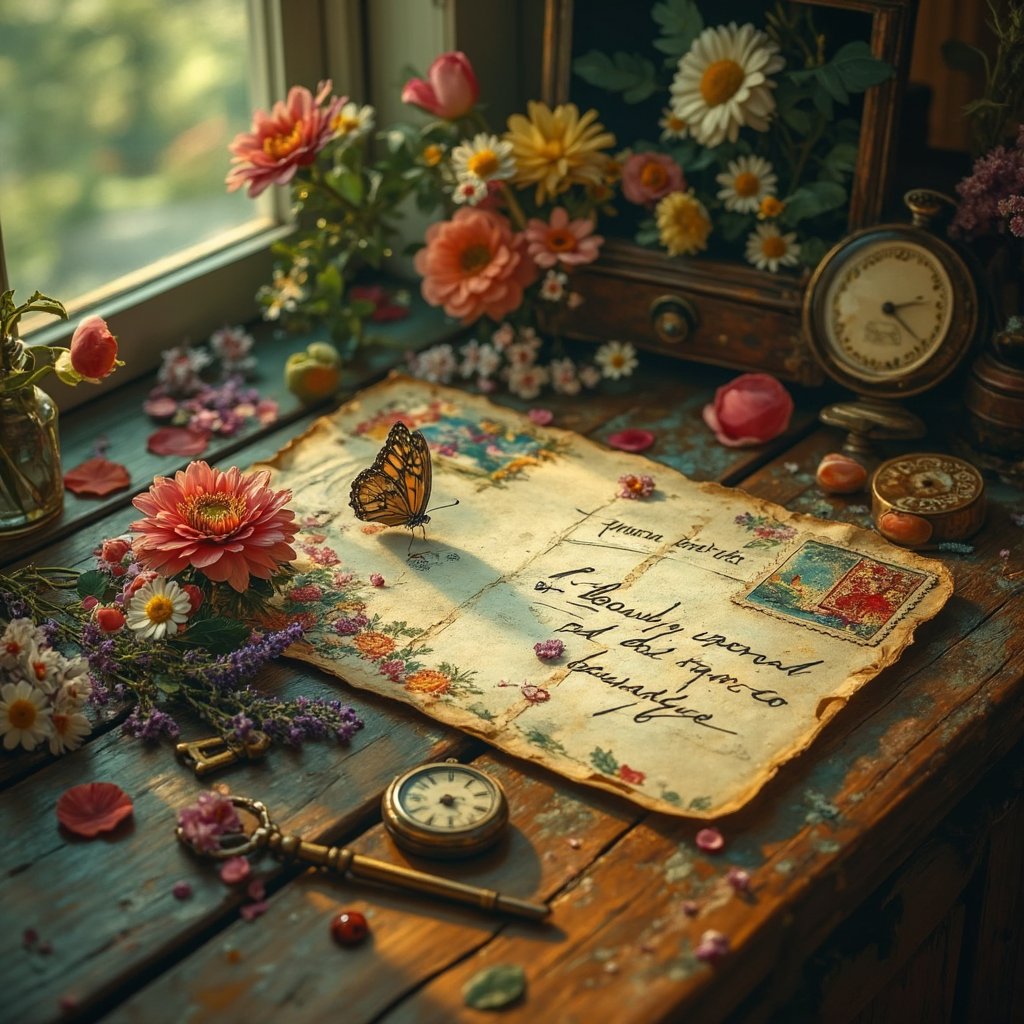 Beautiful Postcard Art | image created by Mr X | Tensor.Art