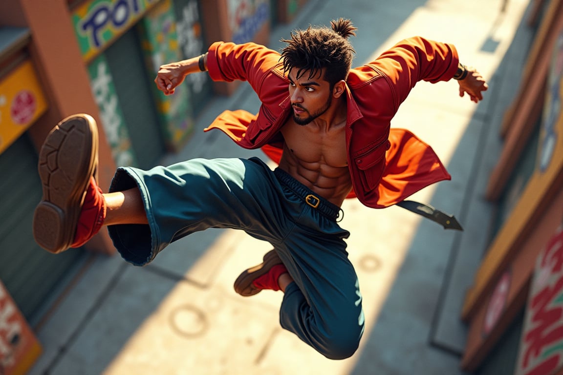 Urban Street Fighter | image created by Qraze | Tensor.Art
