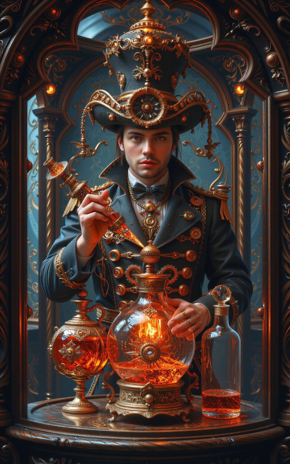 Steampunk Inventor. | image created by Jozz | Tensor.Art