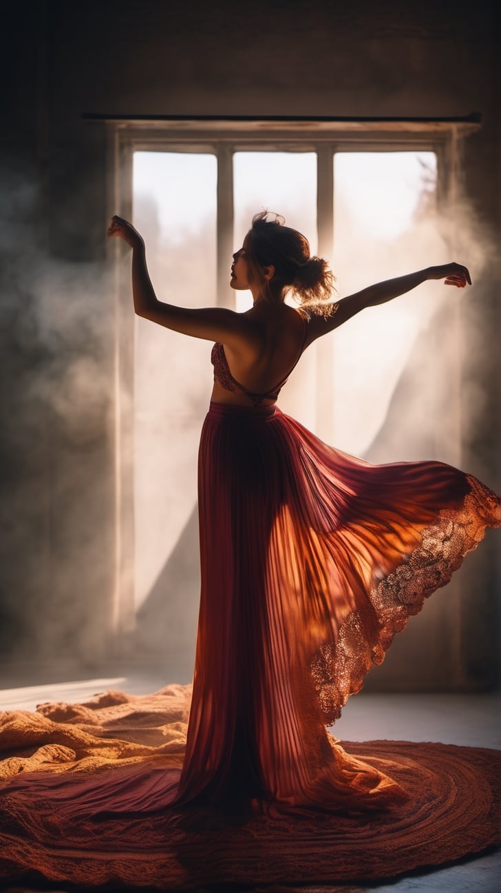girl arms back and body leanin | image created by shahan_ai | Tensor.Art