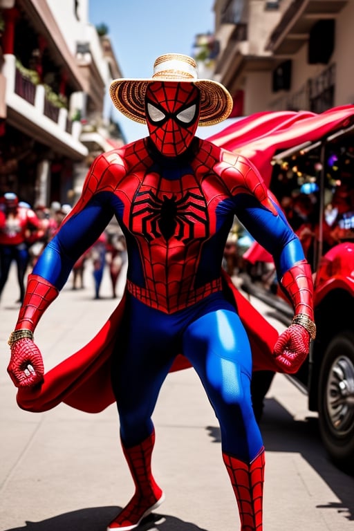 Mexican spiderman | image created by shahan_ai | Tensor.Art
