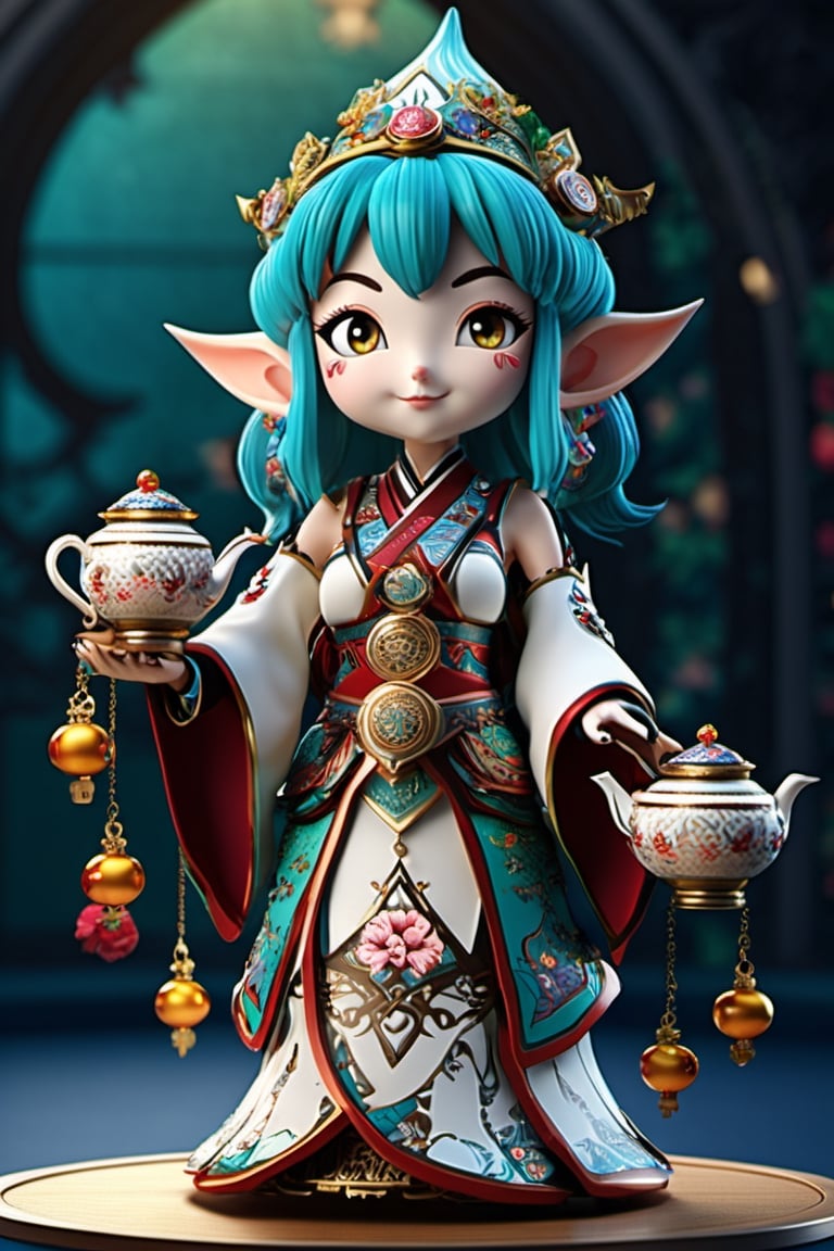 stunning 3D karakuri puppet, e | image created by shahan_ai | Tensor.Art