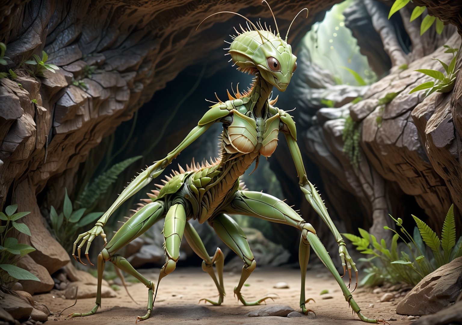 Praying Mantis insect girl. I | image created by Max AI | Tensor.Art