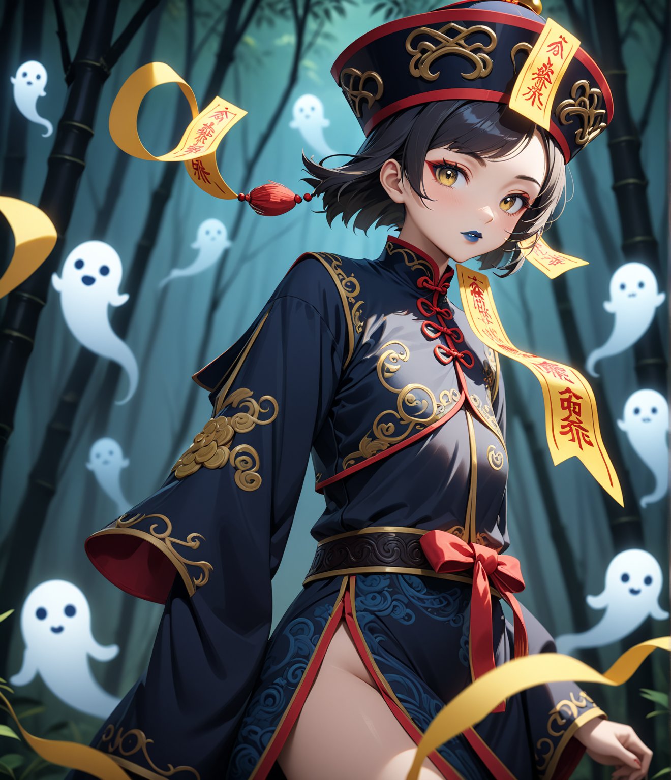 Pretty female Jiangshi in a mi | image created by Max AI | Tensor.Art