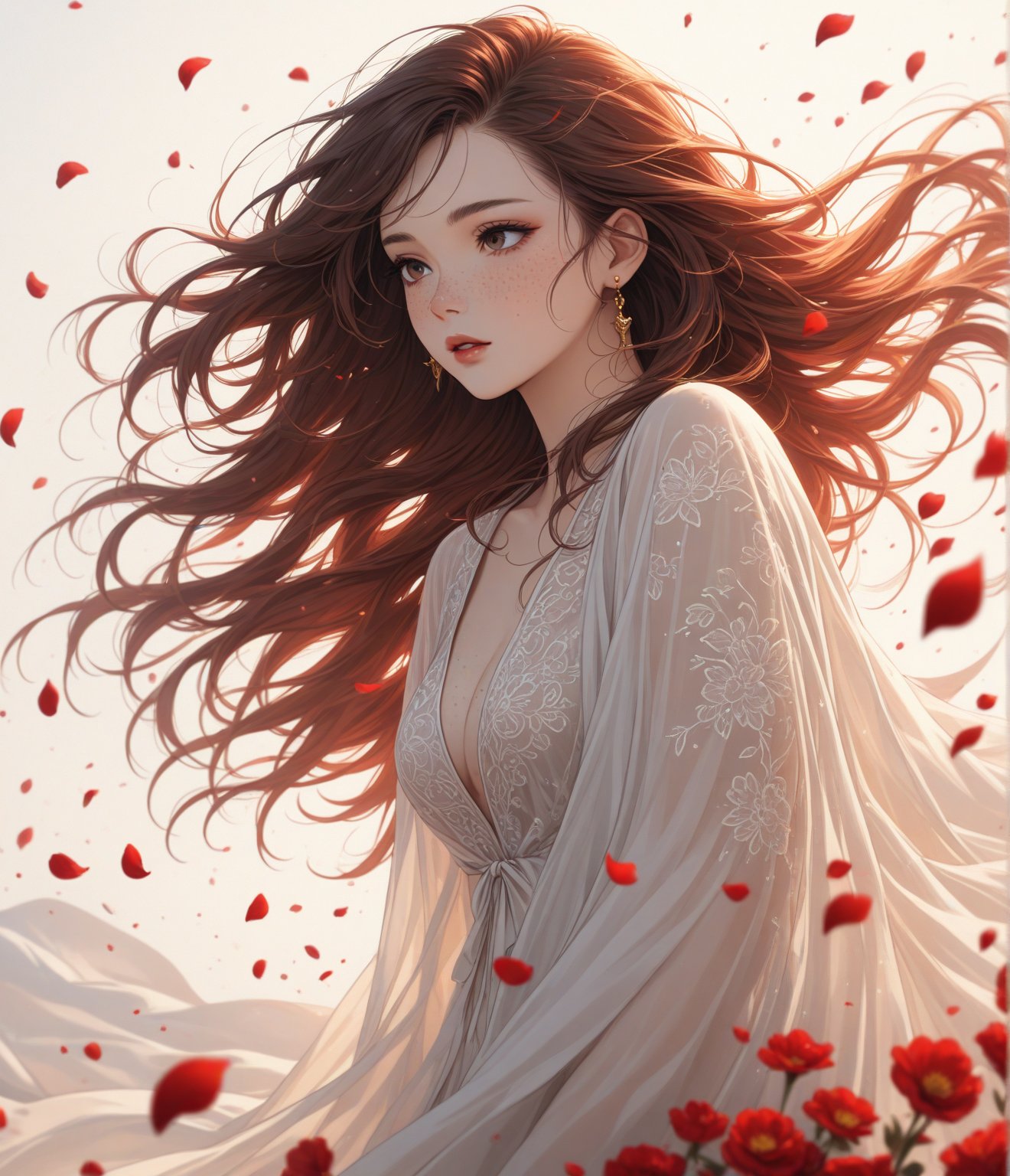 Pretty girl with Ink Art Drawi | image created by Max AI | Tensor.Art