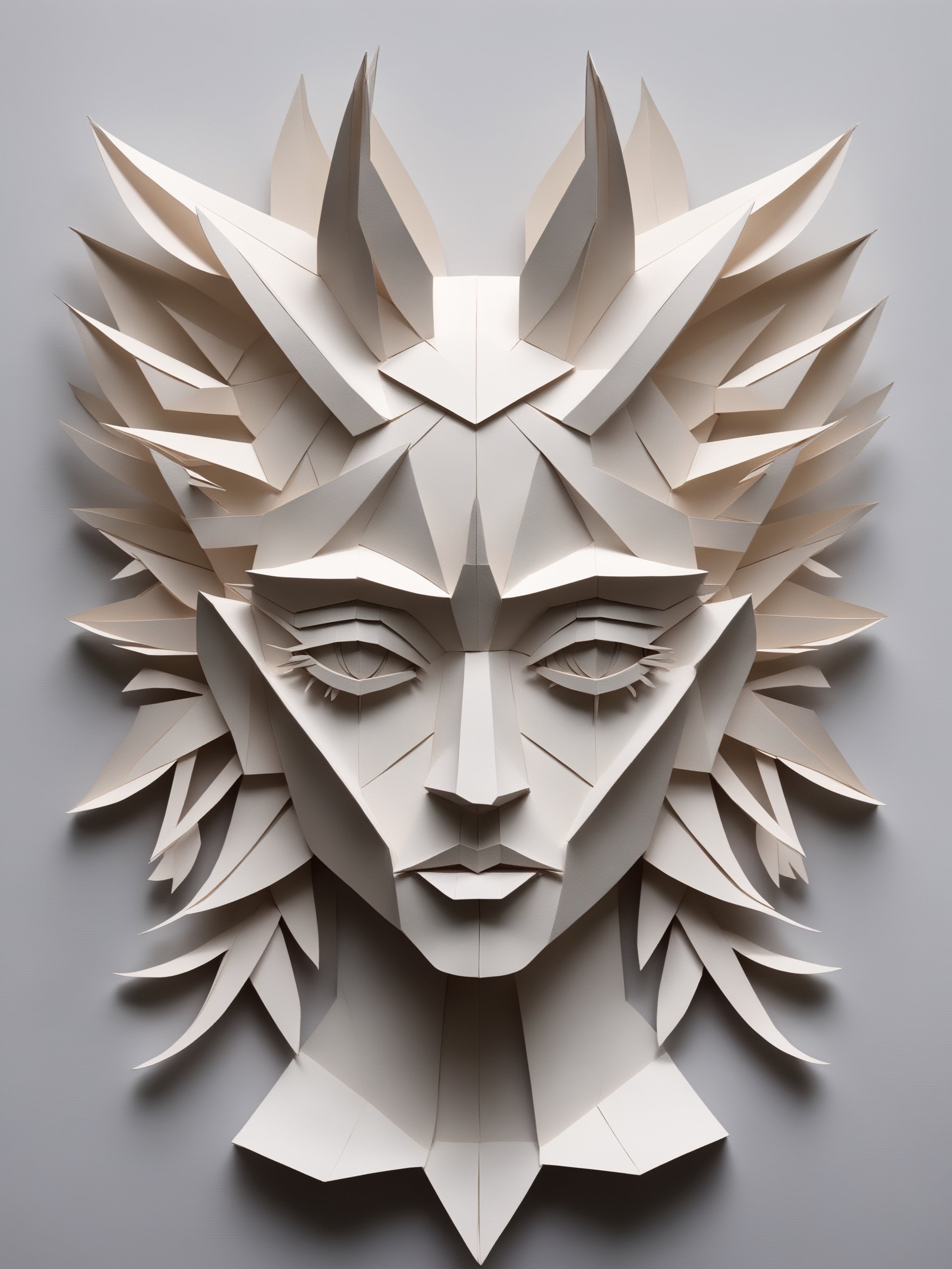 punk, Kirigami representation, | image created by La Leche | Tensor.Art
