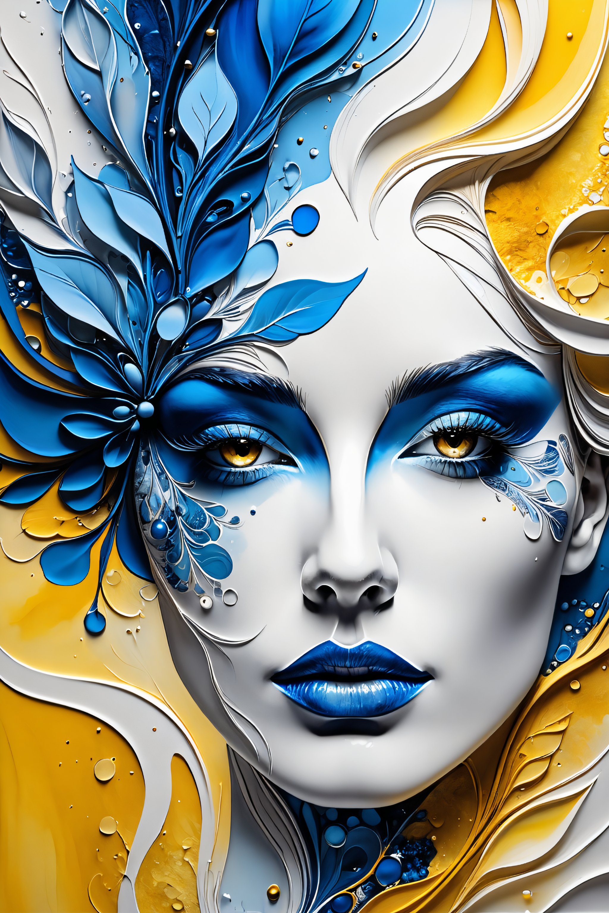 Macro-detailed painting, digit | image created by La Leche | Tensor.Art