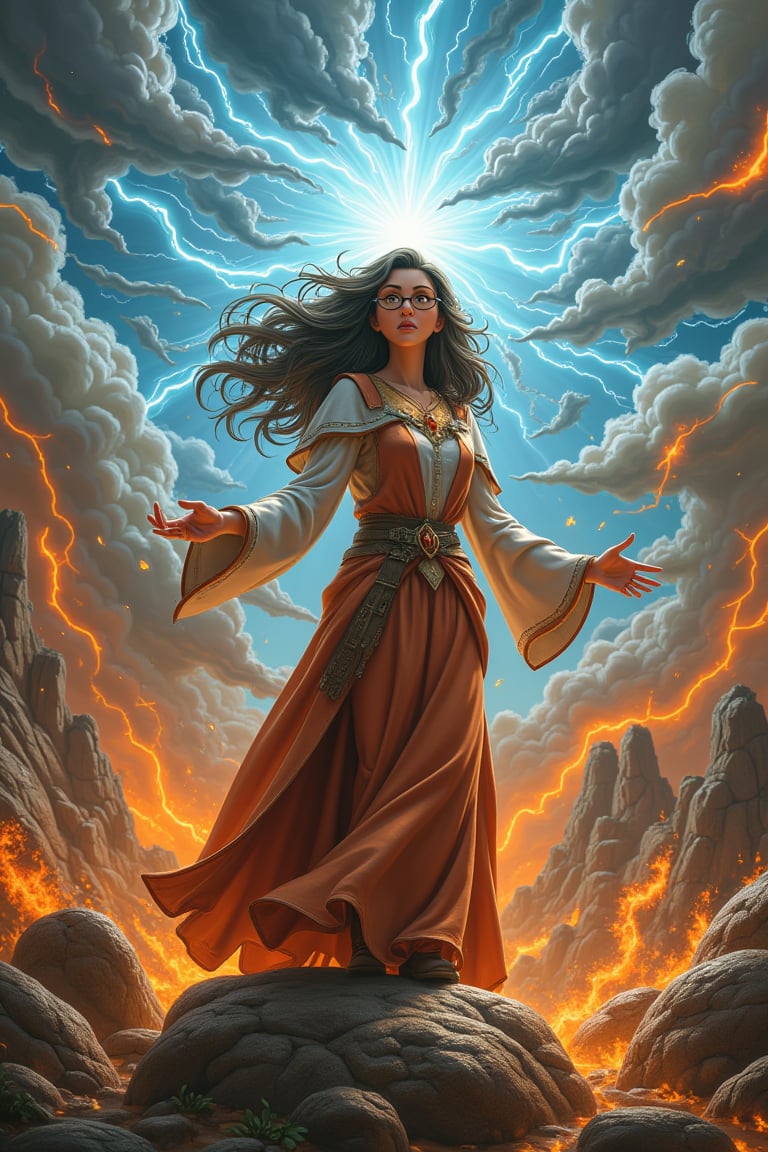 A whirlwind of elemental force | image created by dunie | Tensor.Art