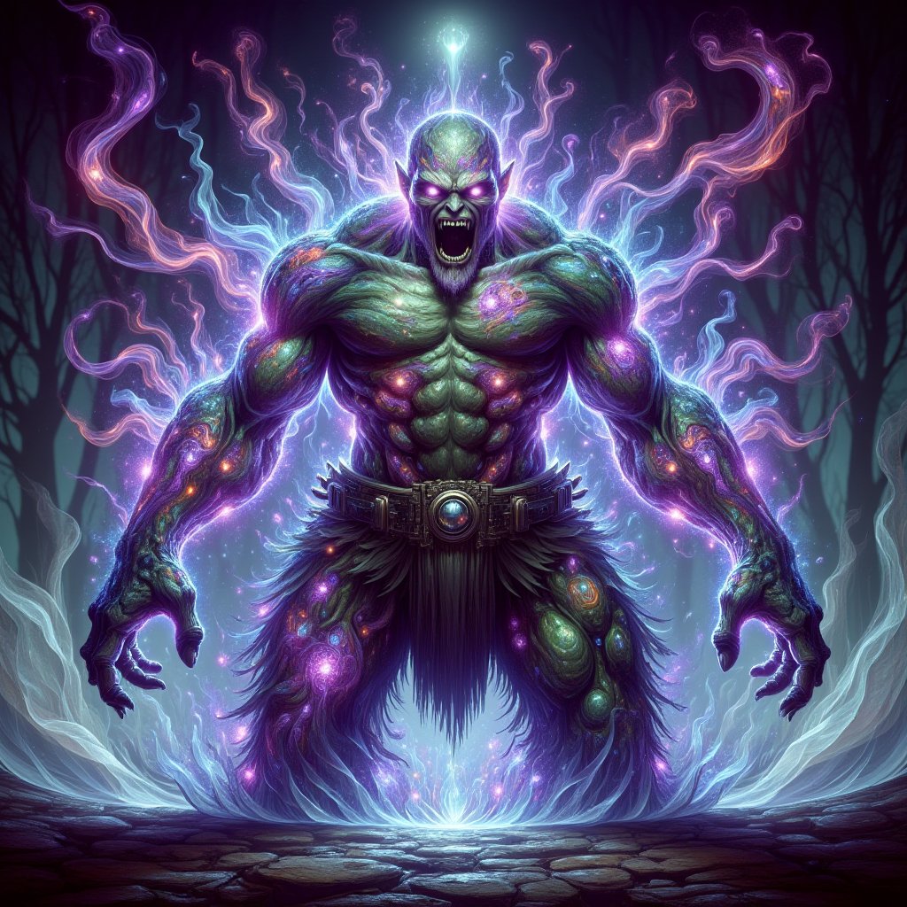 Zombie Ogre,digital illustrati | image created by Wild Rabbit | Tensor.Art