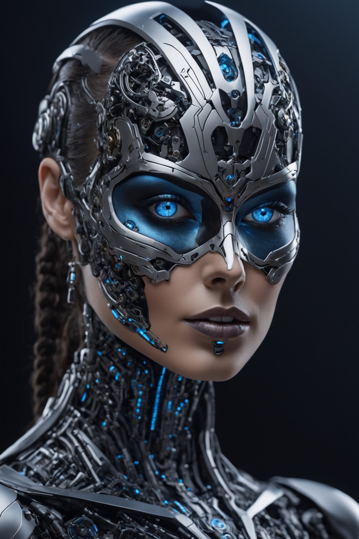 cyborg woman with skeloton bod | image created by hagar2552 | Tensor.Art
