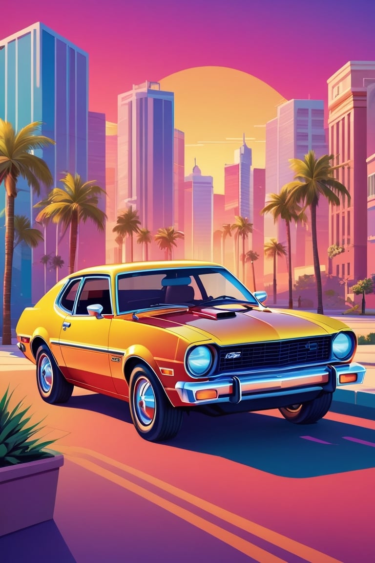 Classic Cars Colorful ambient | image created by digitalcreator ...