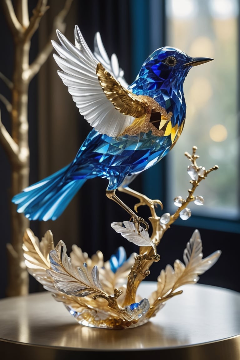 Cristal bird | image created by digitalcreator | Tensor.Art