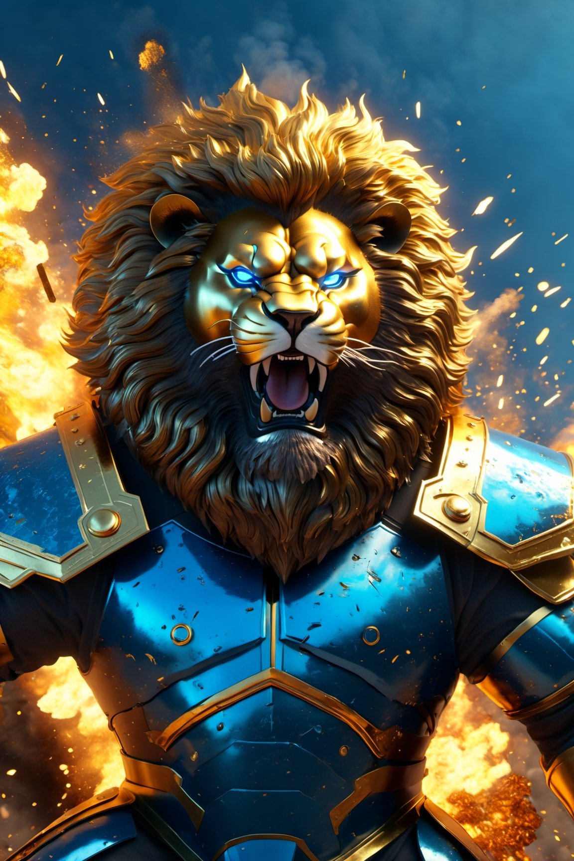 Angry Lion | image created by Hello Nice To Meet You | Tensor.Art