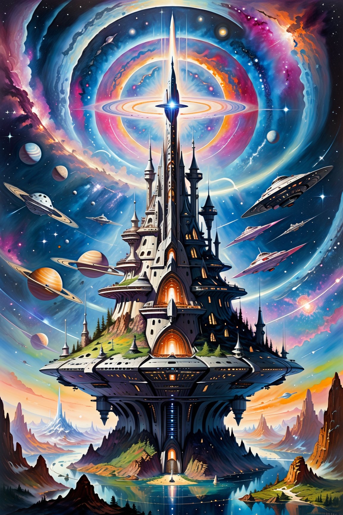 A starbase, in the shape of a | image created by Hello Nice To Meet You ...