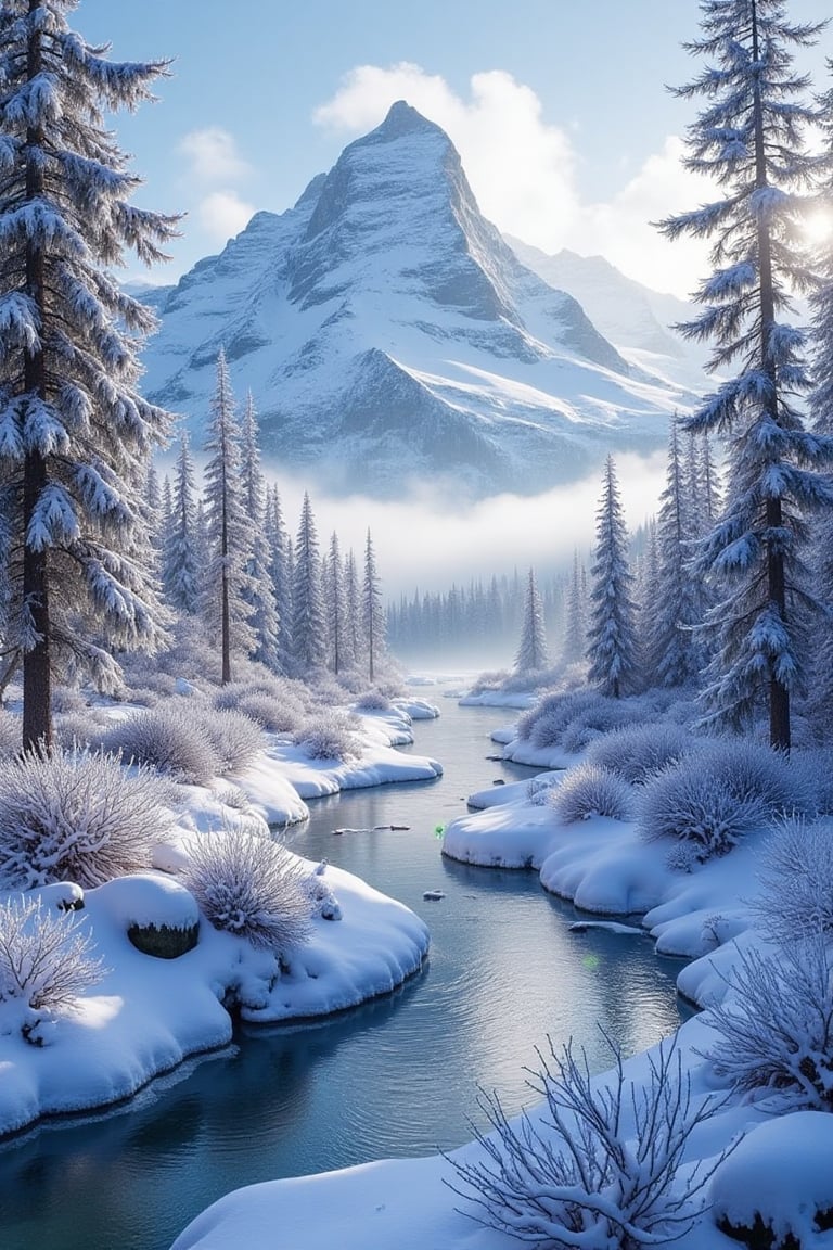 A breathtaking winter scene sh | image created by Anyashy | Tensor.Art