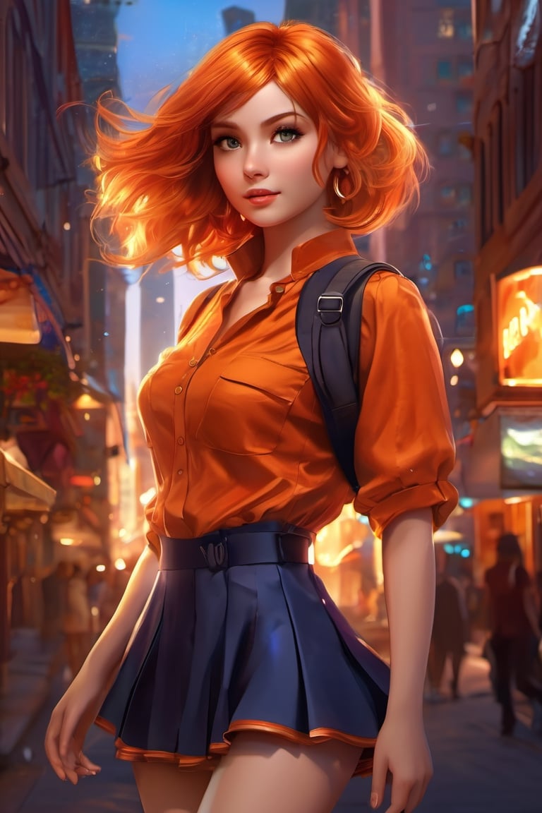Street girl | image created by SY | Tensor.Art