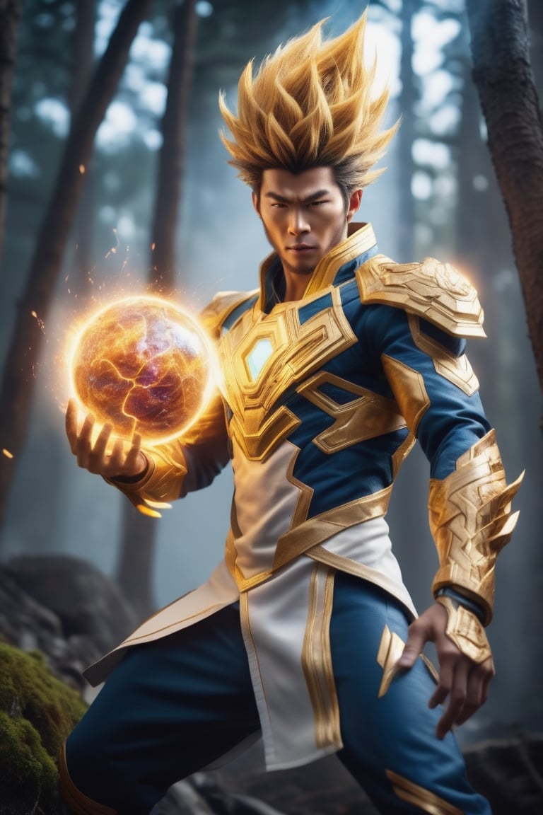 Evil flees from Wukong when he | image created by skirmyst | Tensor.Art