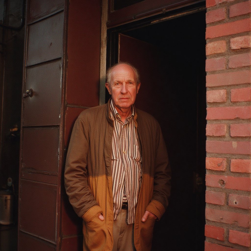 analog photo, an old man, bald | image created by elRivx | Tensor.Art
