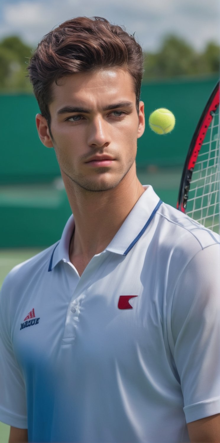 Jugando tenis | image created by aramismcy | Tensor.Art