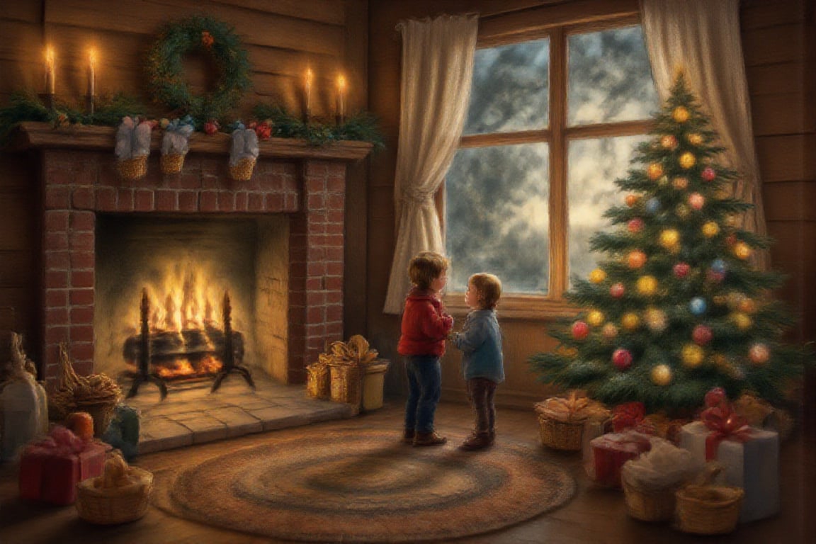 Christmassy interior scene. Te | image created by razvanab | Tensor.Art