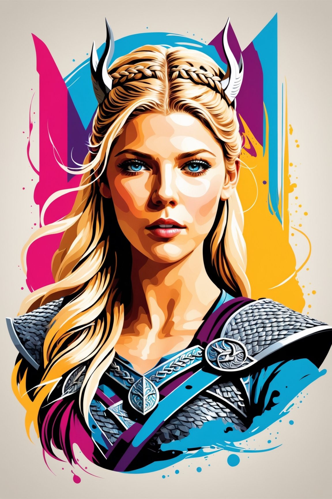 Katheryn Winnick as Lagertha a | image created by Philosophy.AI ...