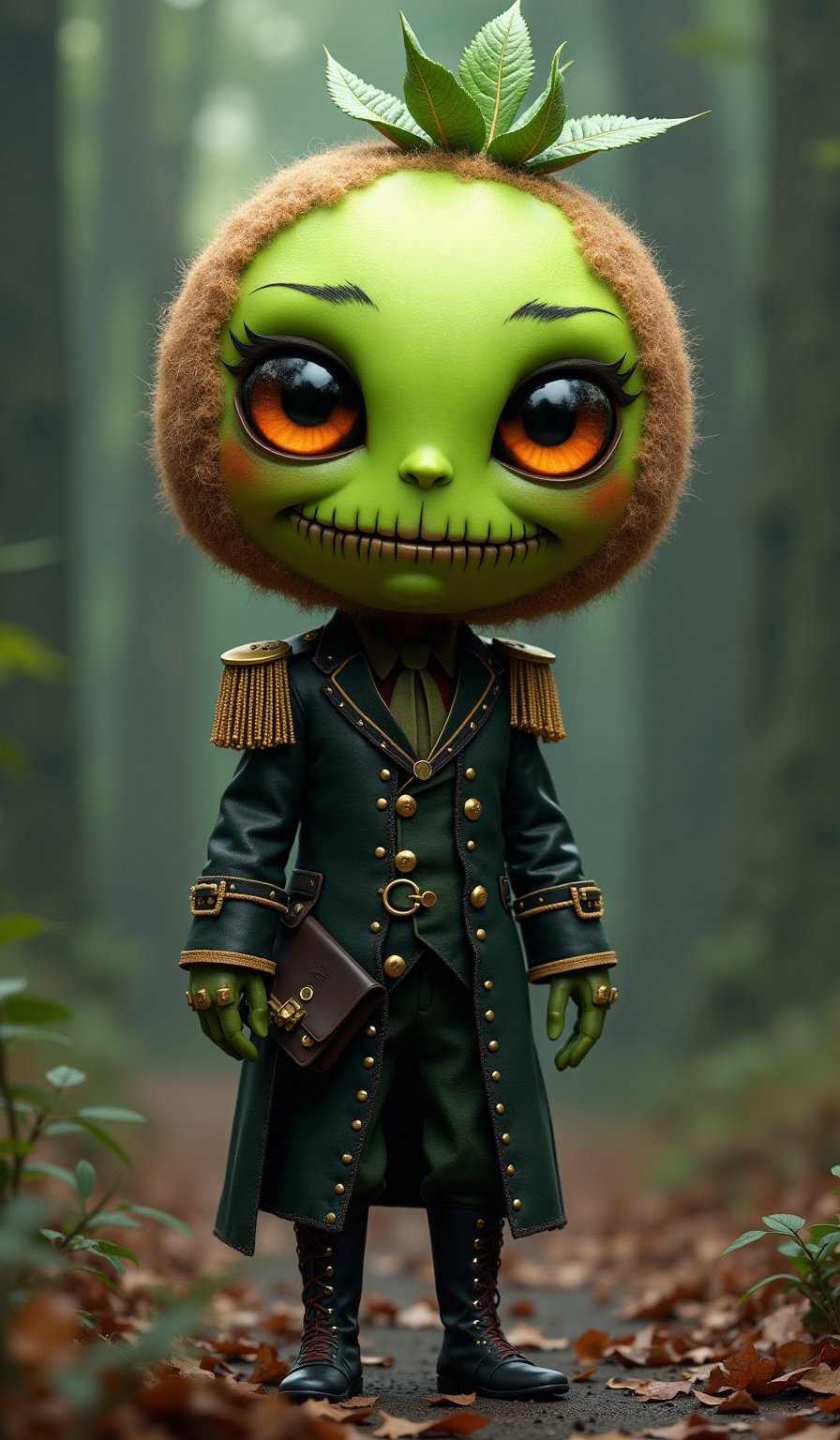 kiwi fruit head characters | image created by レオナルドくま | Tensor.Art