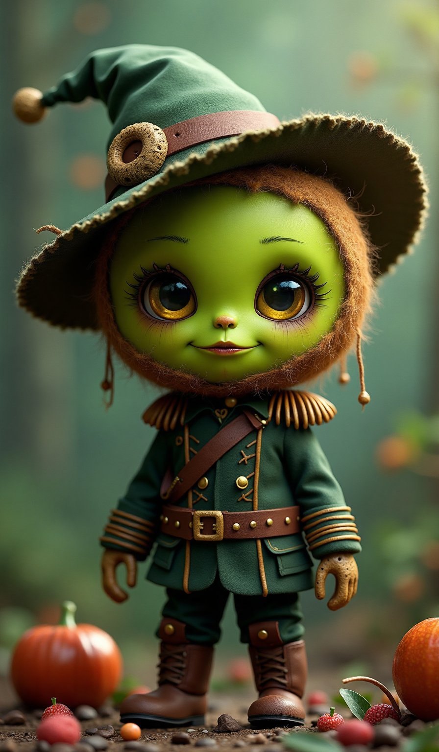 kiwi fruit head characters | image created by レオナルドくま | Tensor.Art