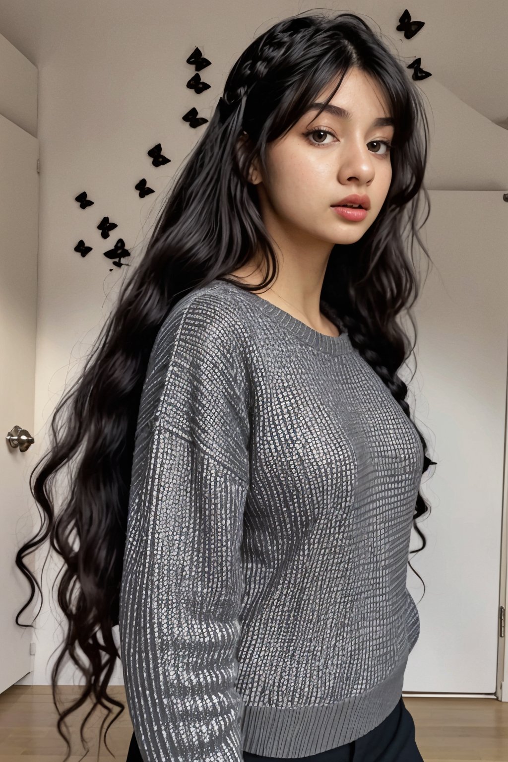 1girl, solo, long hair, hair i | image created by ai factory | Tensor.Art