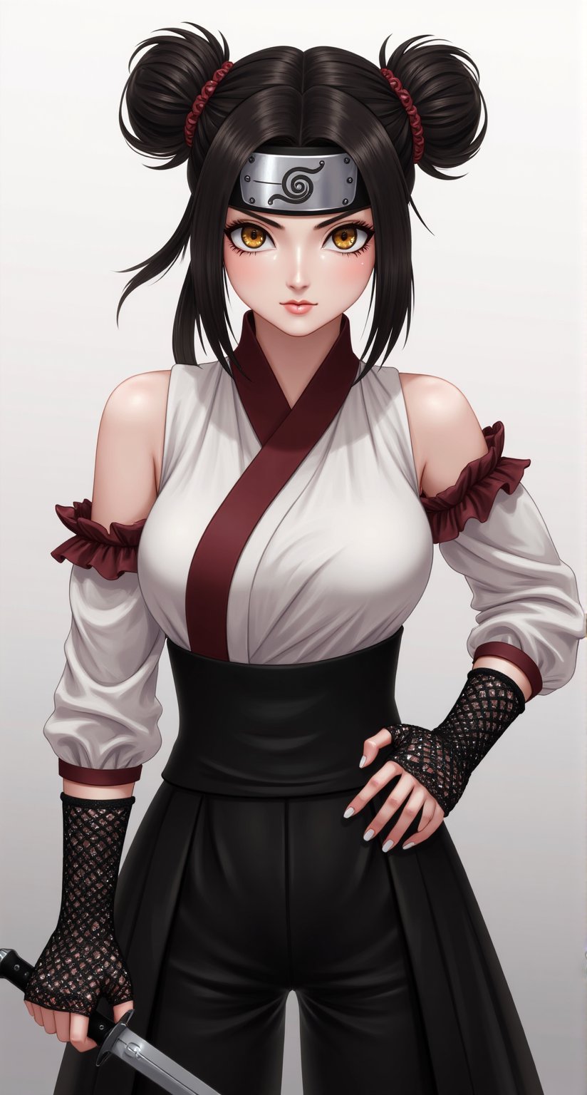 Tenten stands confidently, her | image created by Ai mallu | Tensor.Art