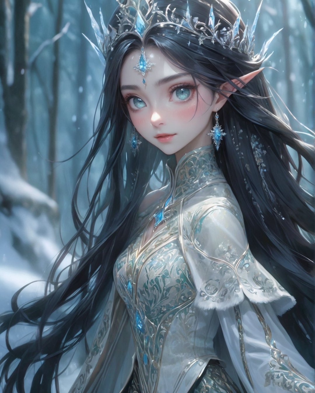 Frozen queen | image created by Sharrakor | Tensor.Art